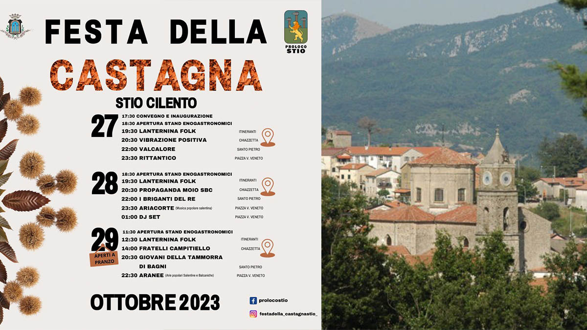 Stio Cilento, La Festa della Castagna: Tre Giorni di Gusto e Musica ...